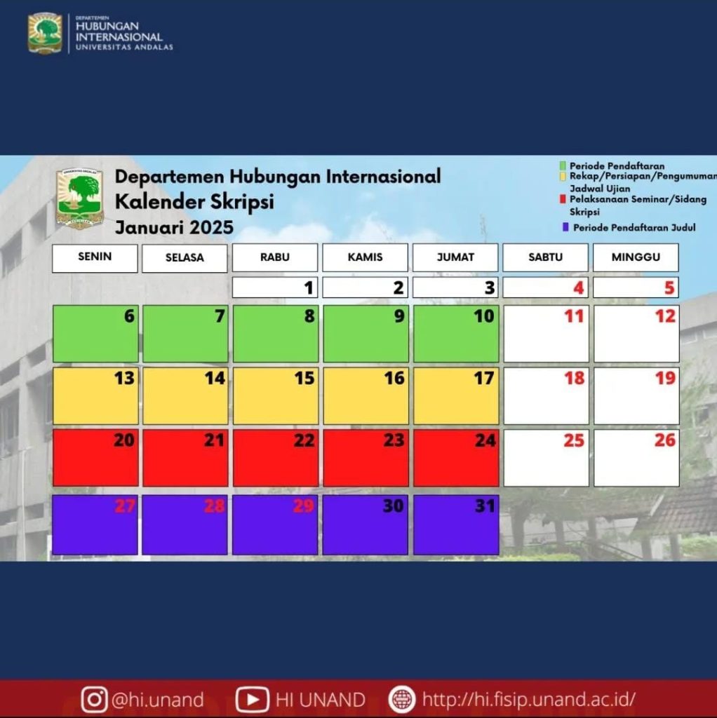 Jadwal Pengajuan Judul, Pendaftaran Sempro, dan Pelaksanaan Sidang ...